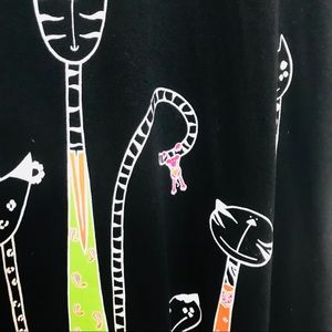 Vintage | Dresses | Vintage Retro 9s Cat Lady Cotton Maxi Dress | Poshmark